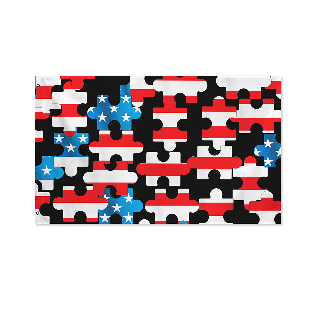American Flag Jigsaw Puzzle Print Polyester Flag – GearFrost