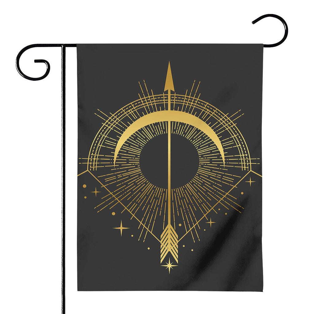 Gold Sagittarius Sign Print House Flag – GearFrost