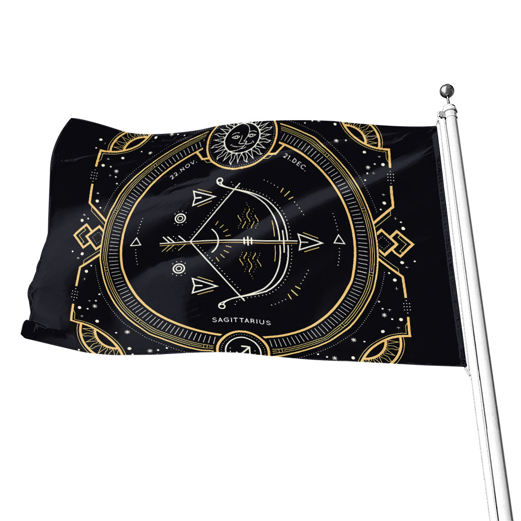 Vintage Sagittarius Zodiac Sign Print Flag – GearFrost