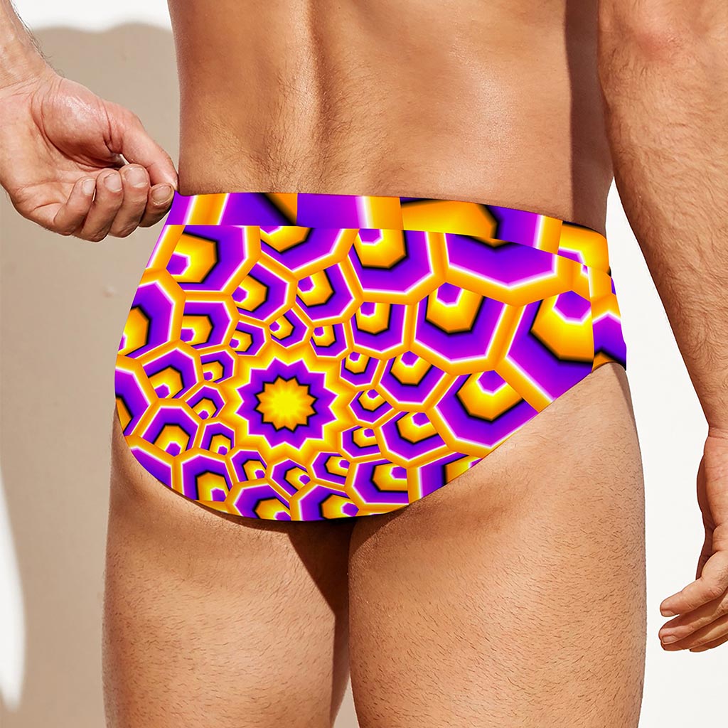 Yellow Hive Moving Optical Illusion Men's Swim Briefs – GearFrost