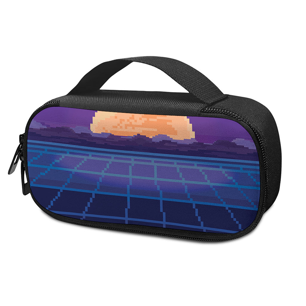 8-Bit Pixel Digital Landscape Print Portable Cooler Travel Case – GearFrost