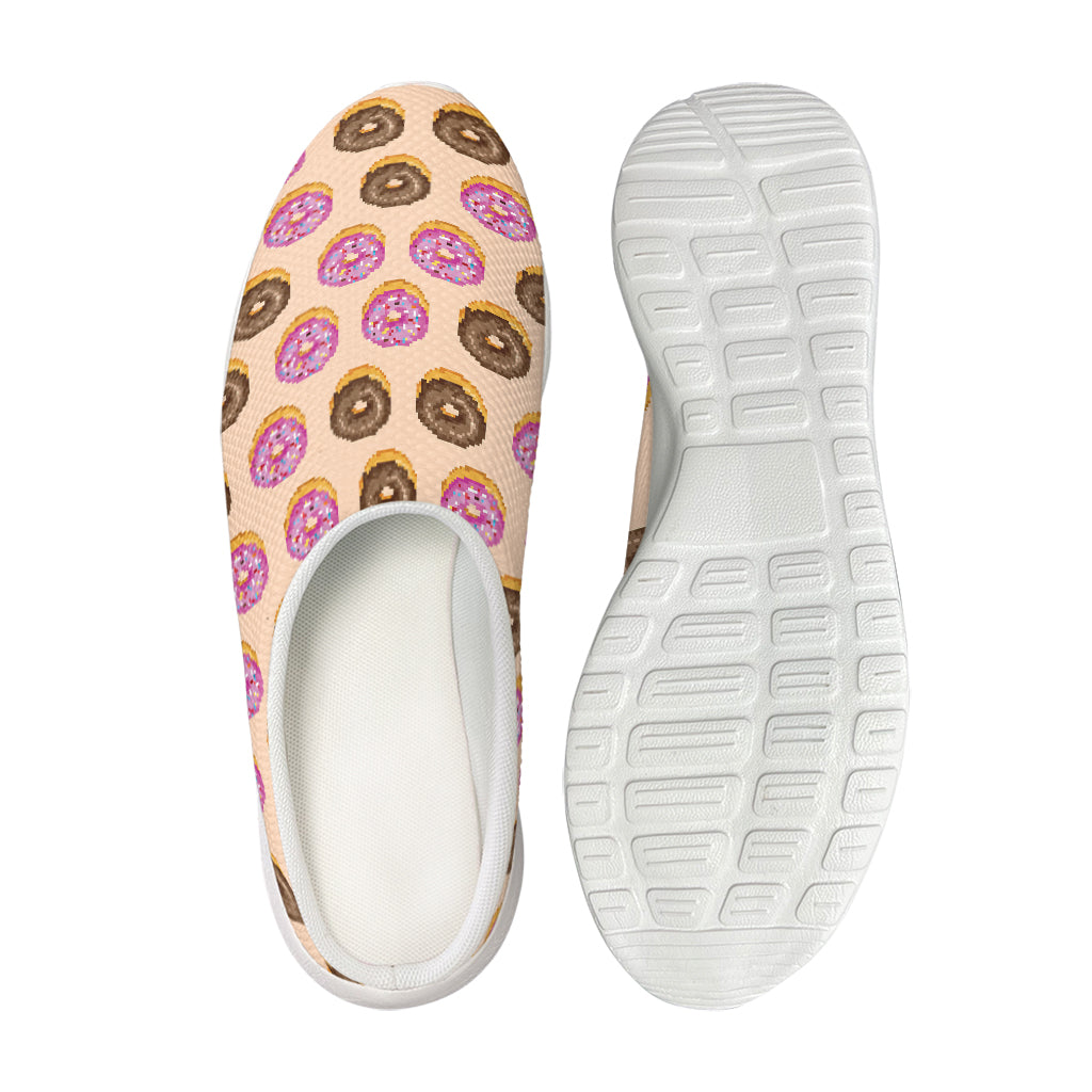 8-Bit Pixel Donut Print Mesh Casual Shoes – GearFrost
