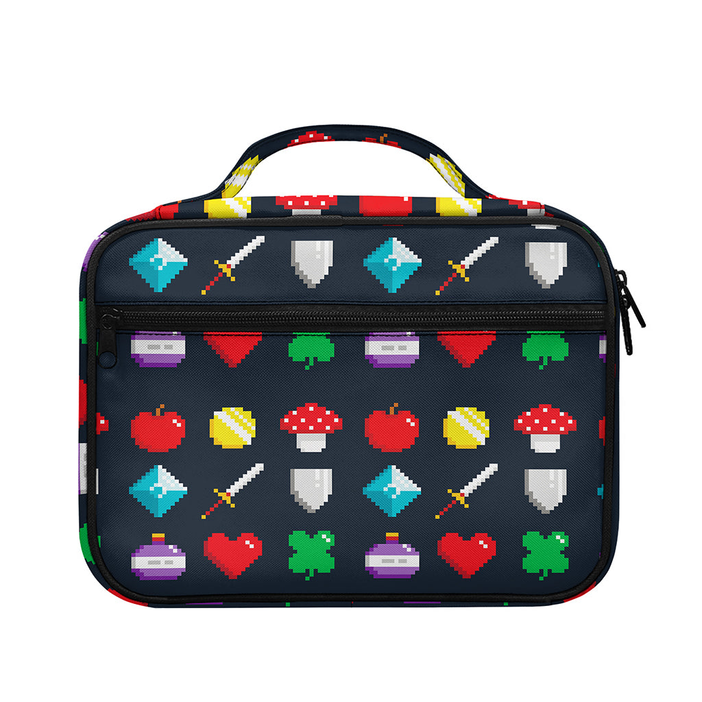 8-Bit Pixel Game Items Print Briefcase Bible Bag – GearFrost