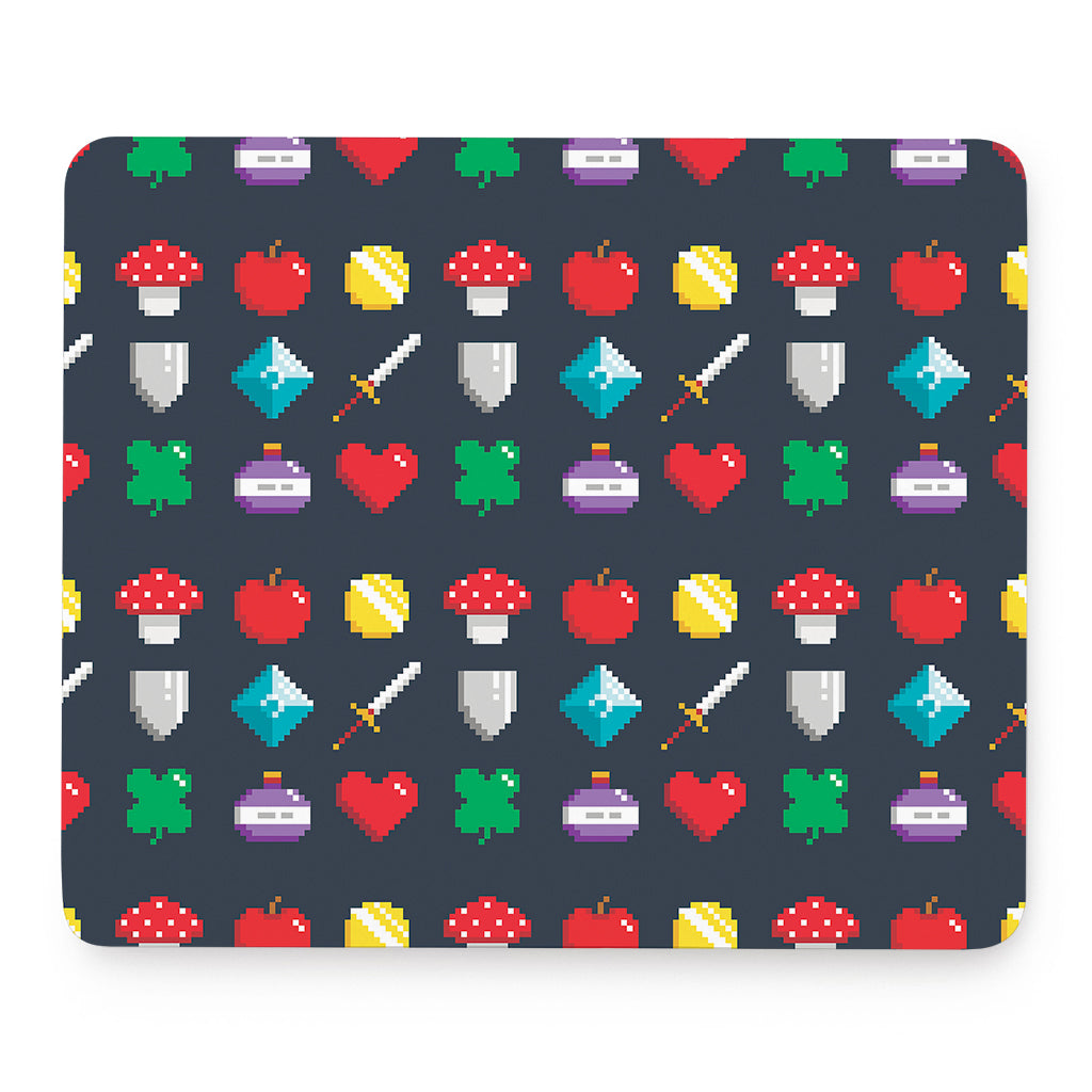 8-Bit Pixel Game Items Print Mouse Pad – GearFrost