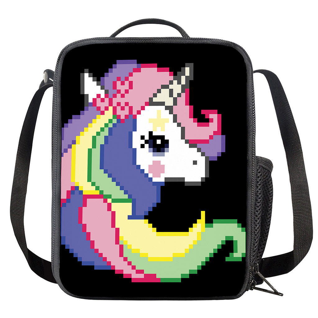 8-Bit Pixel Unicorn Print Crossbody Lunch Bag – GearFrost