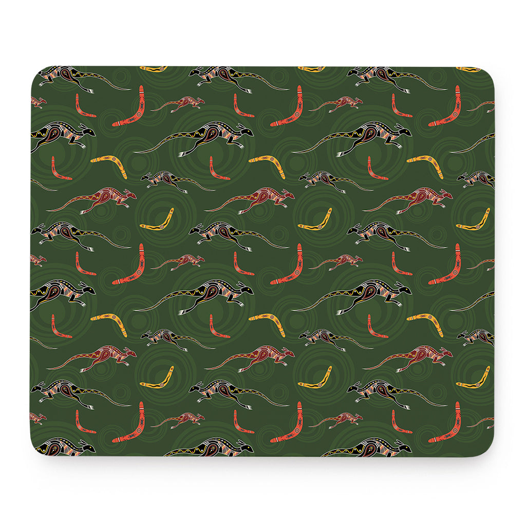 Aboriginal Boomerang And Kangaroo Print Mouse Pad – GearFrost