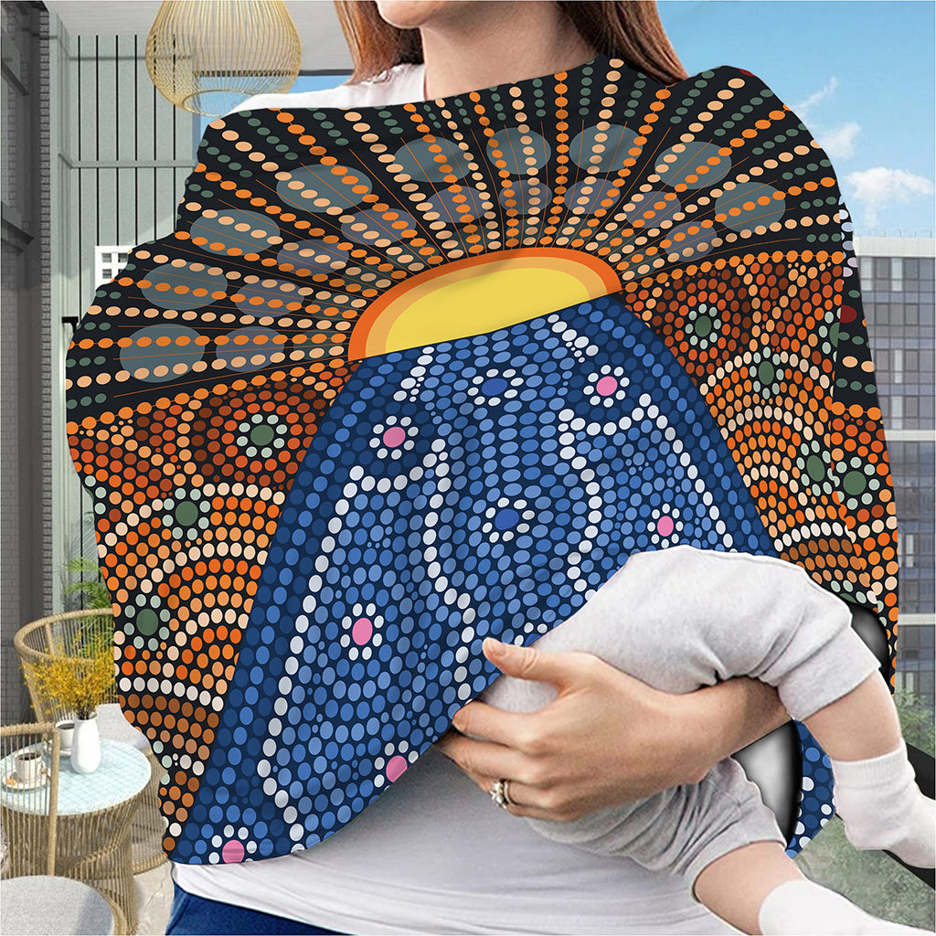 Aboriginal Indigenous Sunset Art Print Baby Seat Cover – GearFrost
