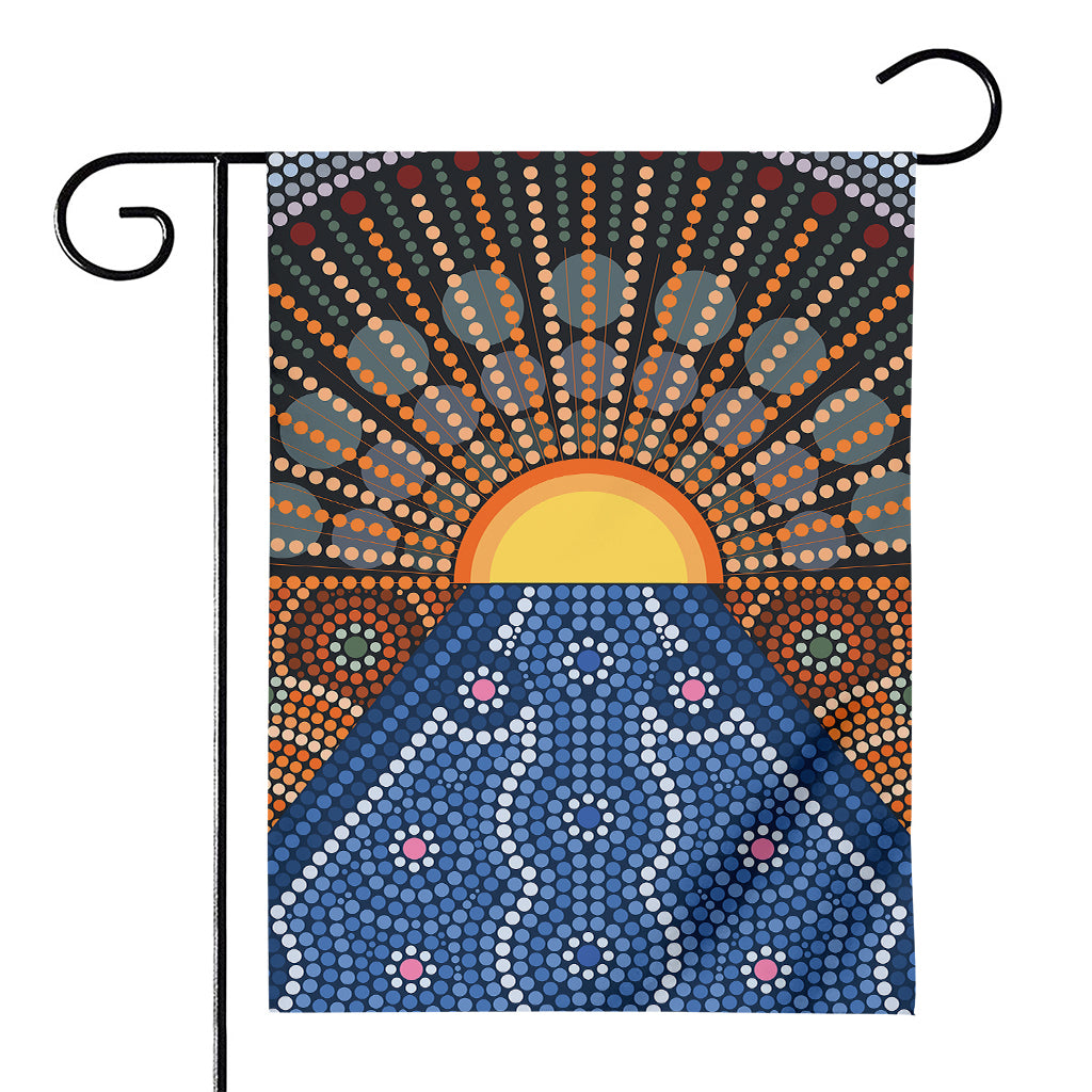 Aboriginal Indigenous Sunset Art Print House Flag – GearFrost