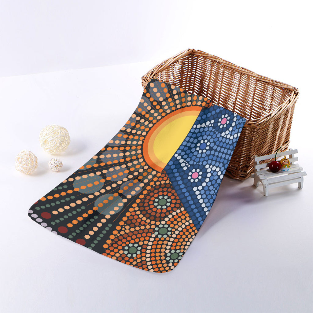 Aboriginal Indigenous Sunset Art Print Towel – GearFrost