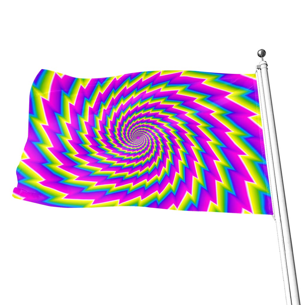 Abstract Twisted Moving Optical Illusion Flag – GearFrost