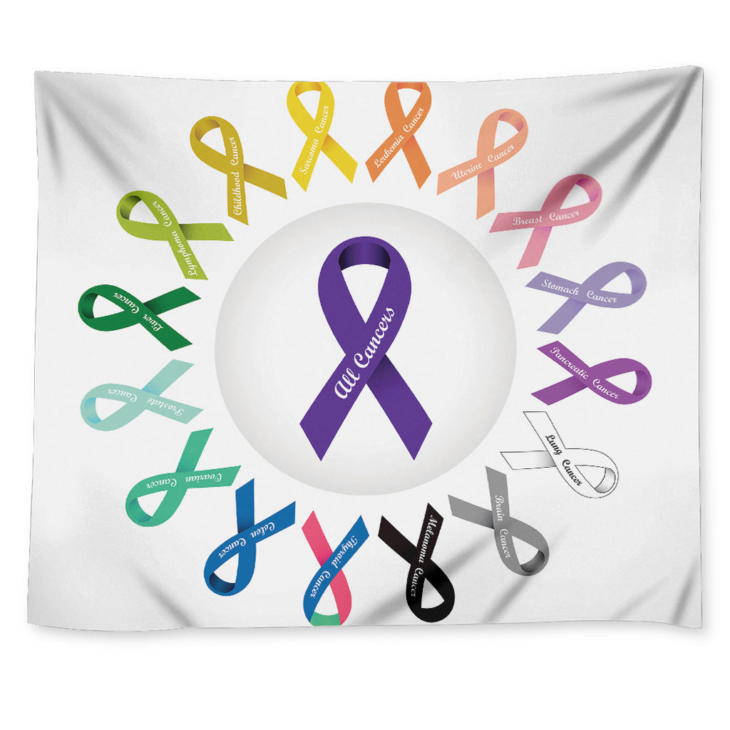 All Cancer Awareness Ribbons Print Tapestry – GearFrost