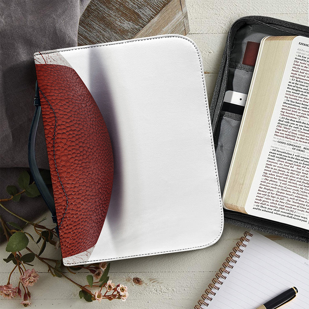 American Football Ball Print Leather Bible Cover – GearFrost