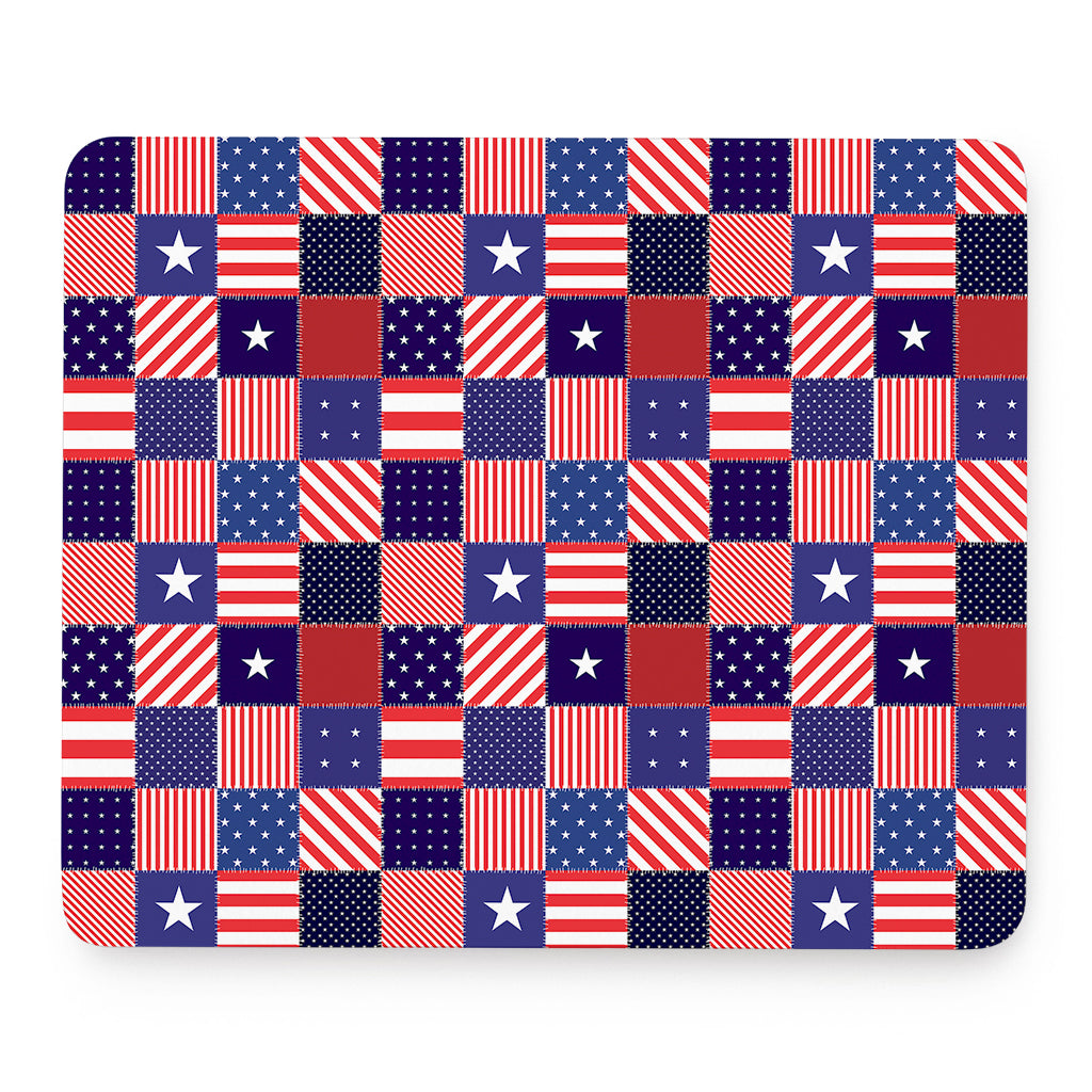American Patriotic Patchwork Print Mouse Pad – GearFrost