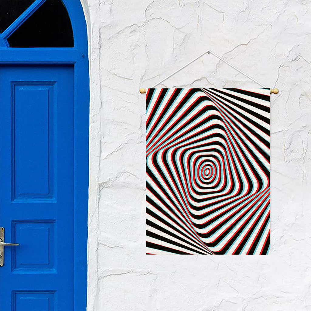 Anaglyph Optical Illusion Print Garden Flag – GearFrost