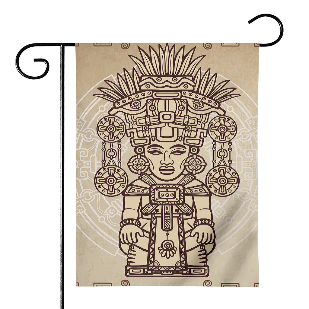 Ancient Mayan Statue Print House Flag – GearFrost