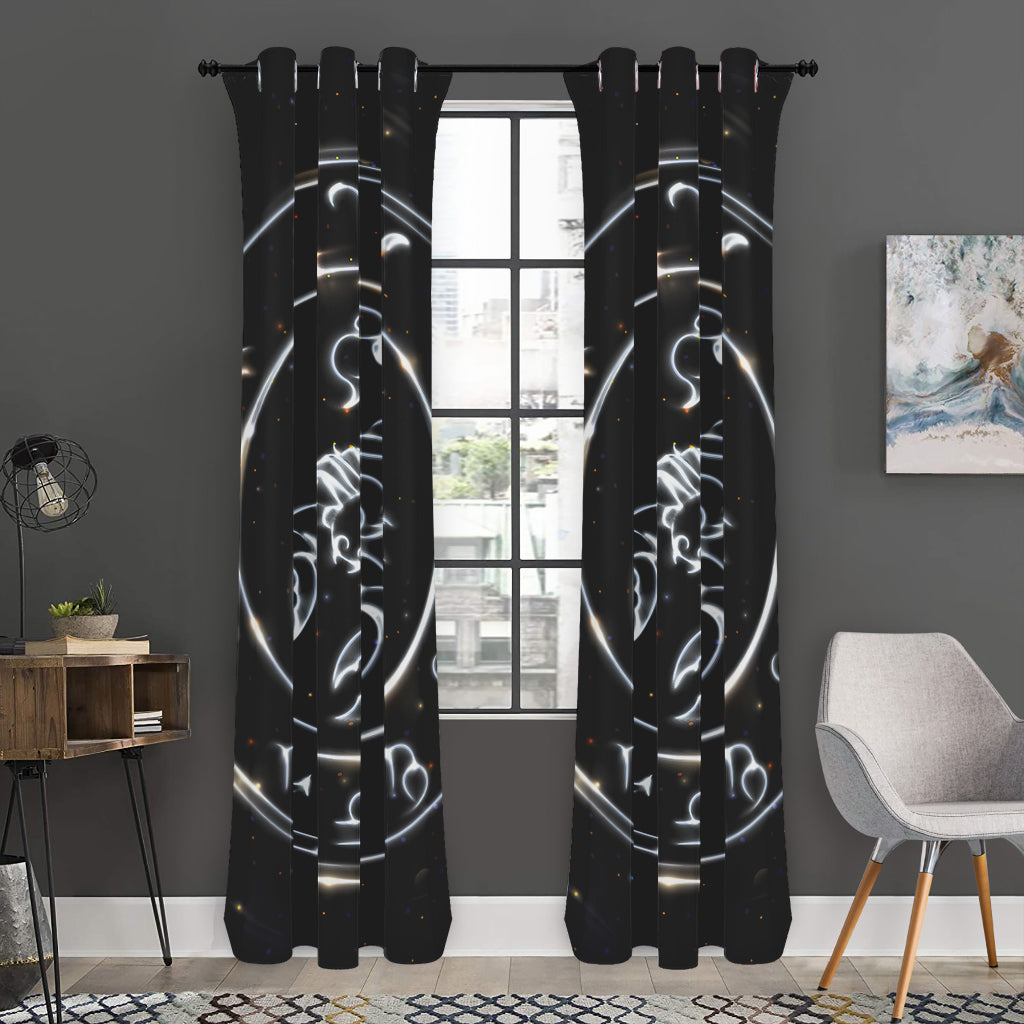 Astrology Scorpio Sign Print Grommet Curtain Panels – GearFrost