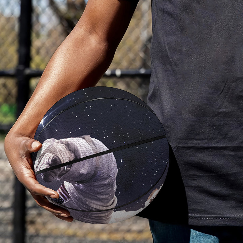 Astronaut Floating In Outer Space Print Basketball – GearFrost