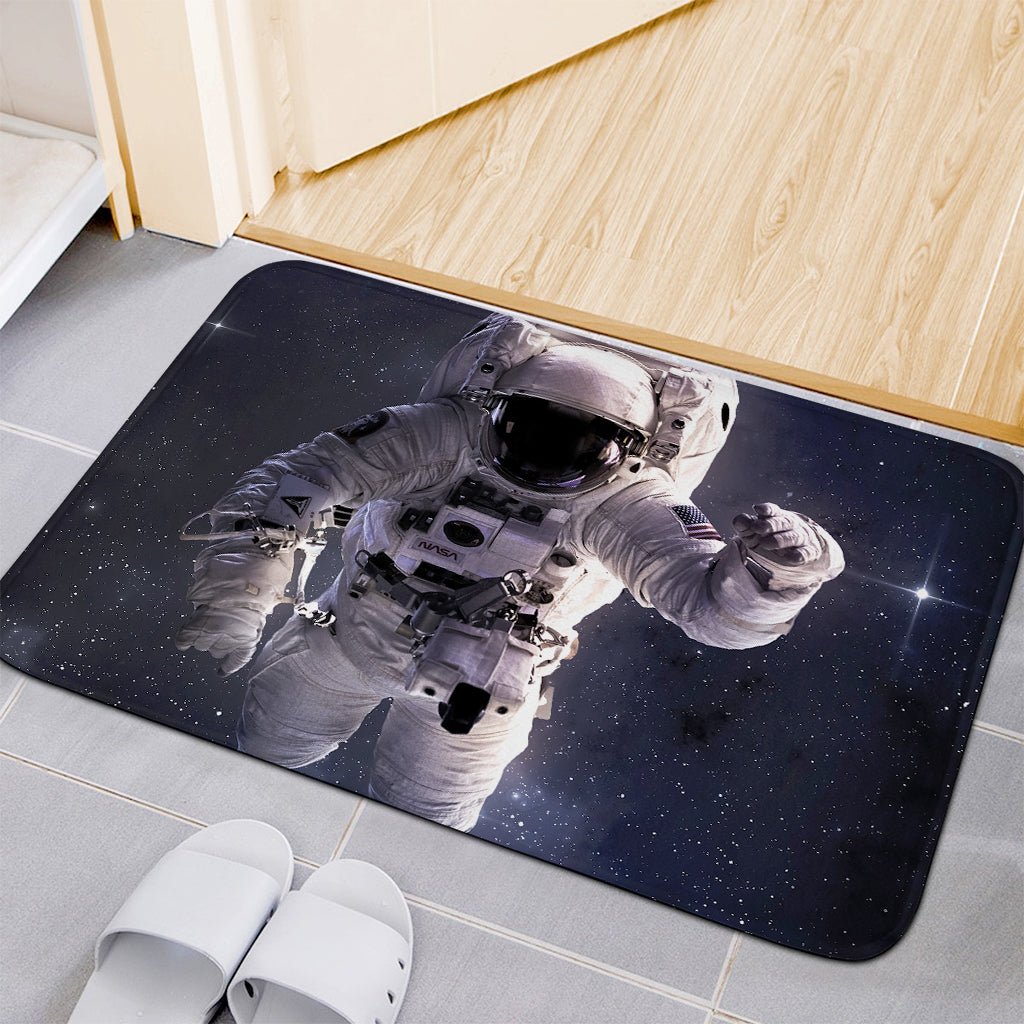 Astronaut Floating In Outer Space Print Indoor Door Mat – GearFrost