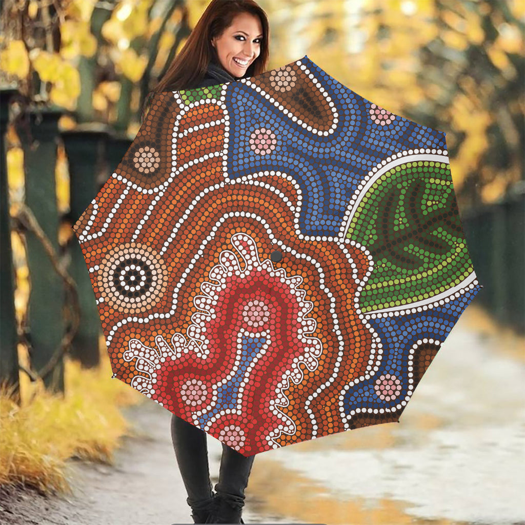 Australian Aboriginal Art Print Foldable Umbrella – GearFrost