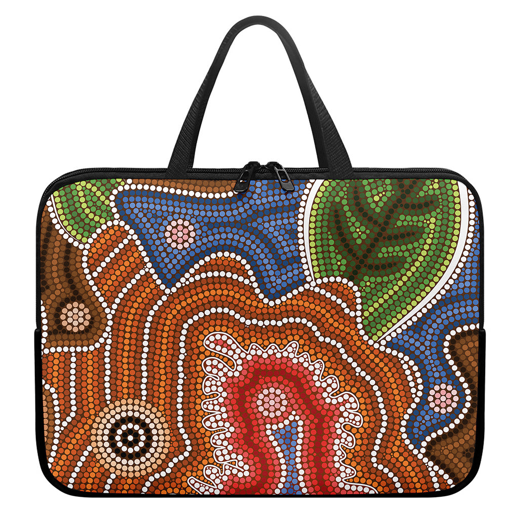 Australian Aboriginal Art Print Laptop Sleeve With Handle – GearFrost
