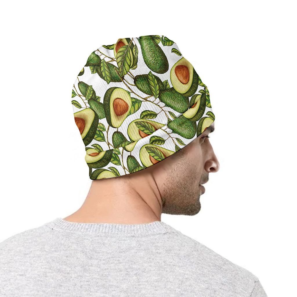 Avocado Cut In Half Drawing Print Beanie – GearFrost