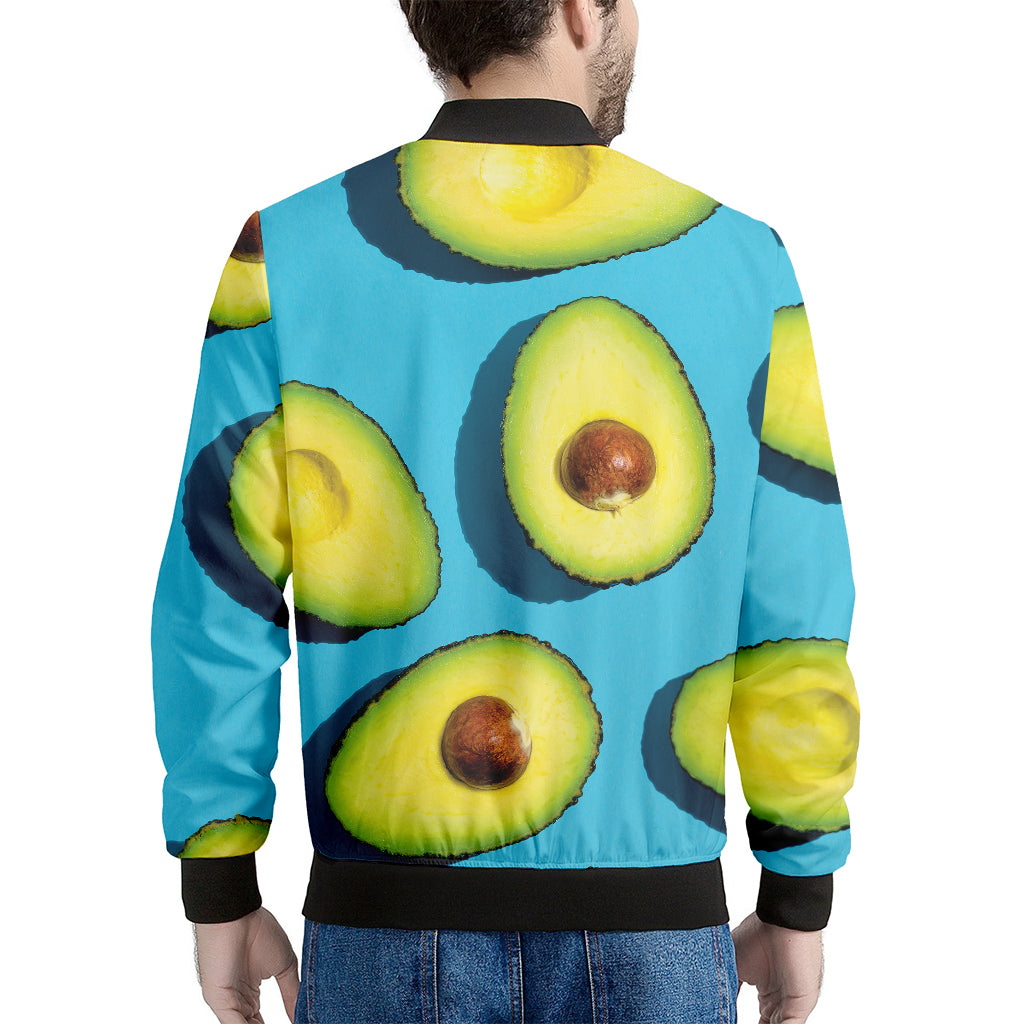Avocado Cut In Half Print Men's Bomber Jacket – GearFrost