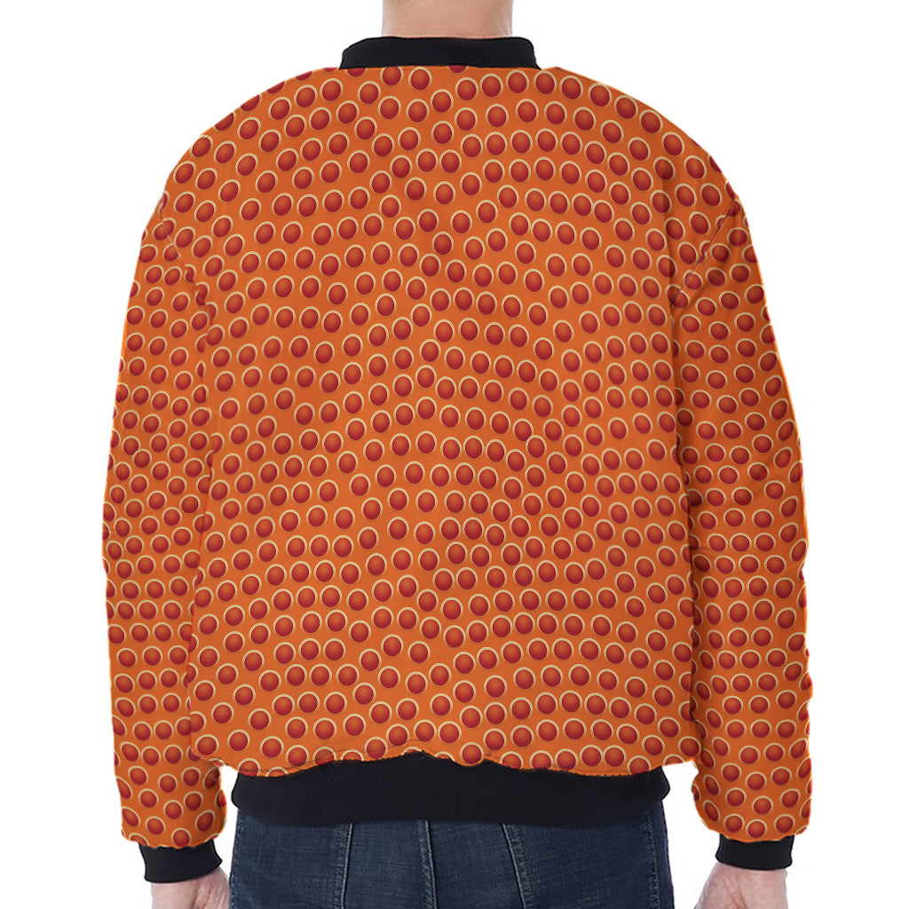 Basketball Bumps Print Zip Sleeve Bomber Jacket – GearFrost