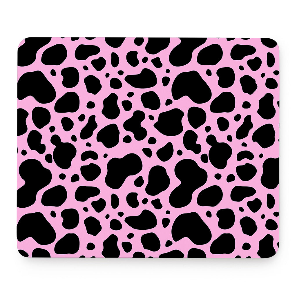 Black And Pink Cow Print Mouse Pad – GearFrost