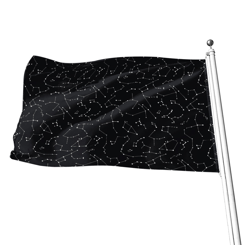 Black And White Constellation Print Flag – GearFrost