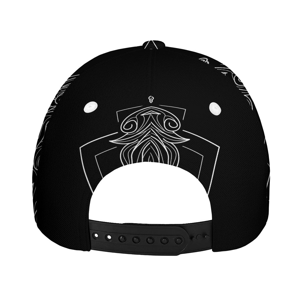Black And White Leo Sign Print Baseball Cap – GearFrost