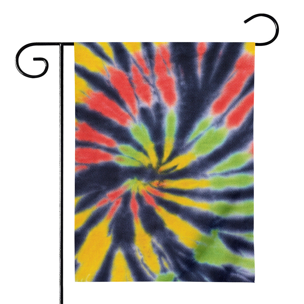Black Backed Spiral Tie Dye Print House Flag – GearFrost
