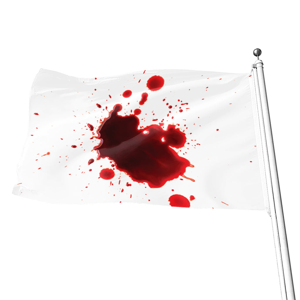 Blood Splashed Print Flag – GearFrost