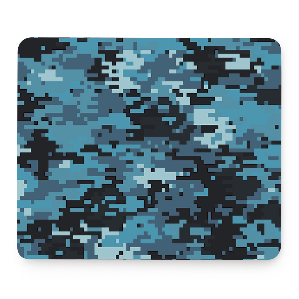 Blue And Black Digital Camo Print Mouse Pad – GearFrost