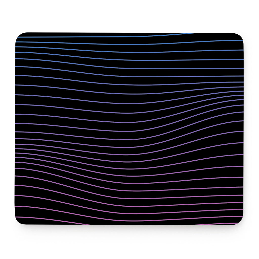 Blue And Purple EDM Wave Print Mouse Pad – GearFrost