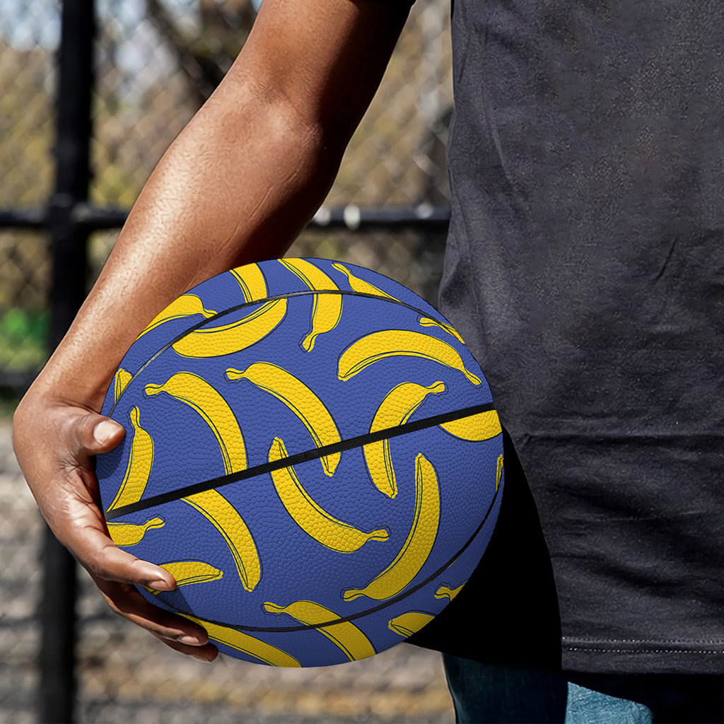 Blue And Yellow Banana Pattern Print Basketball – GearFrost