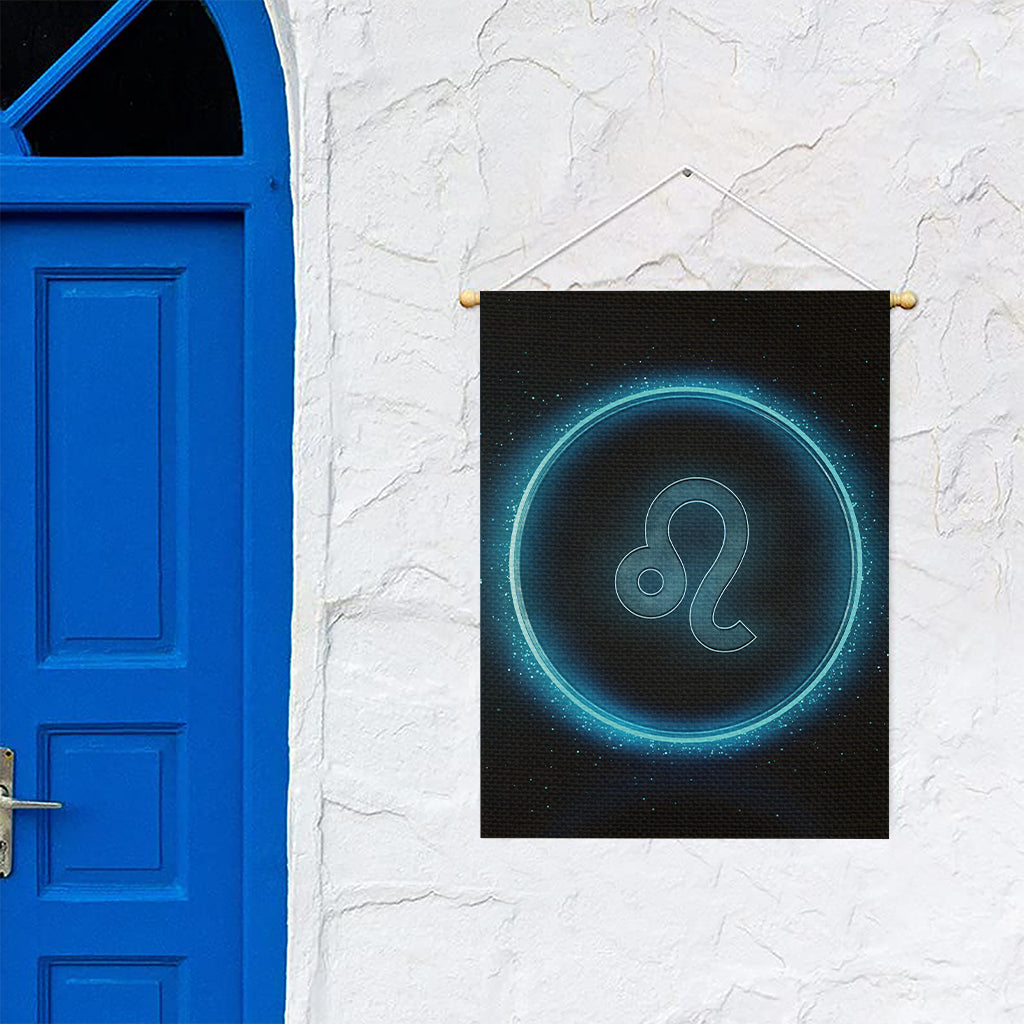 Blue Leo Zodiac Sign Print Garden Flag – GearFrost