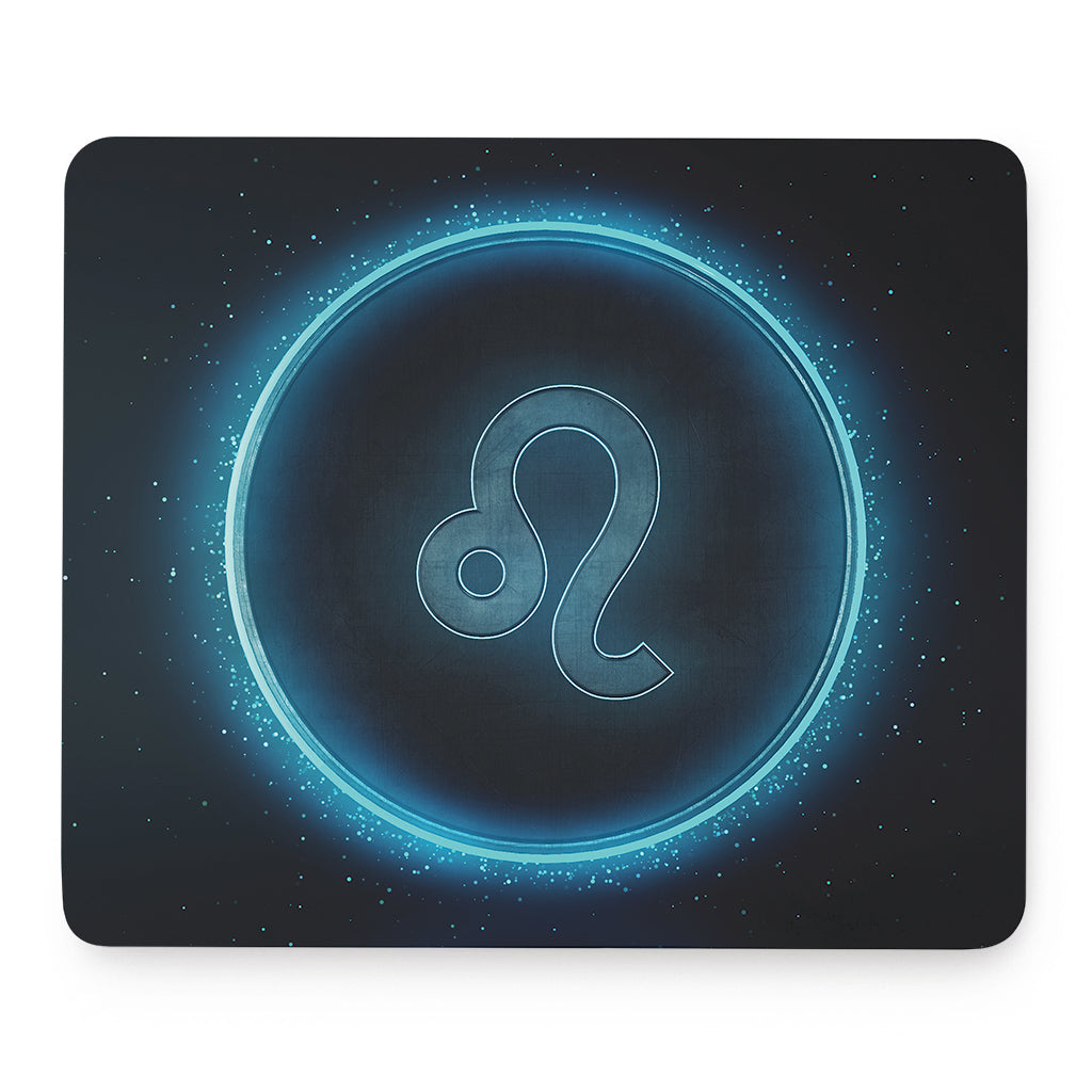 Blue Leo Zodiac Sign Print Mouse Pad – GearFrost