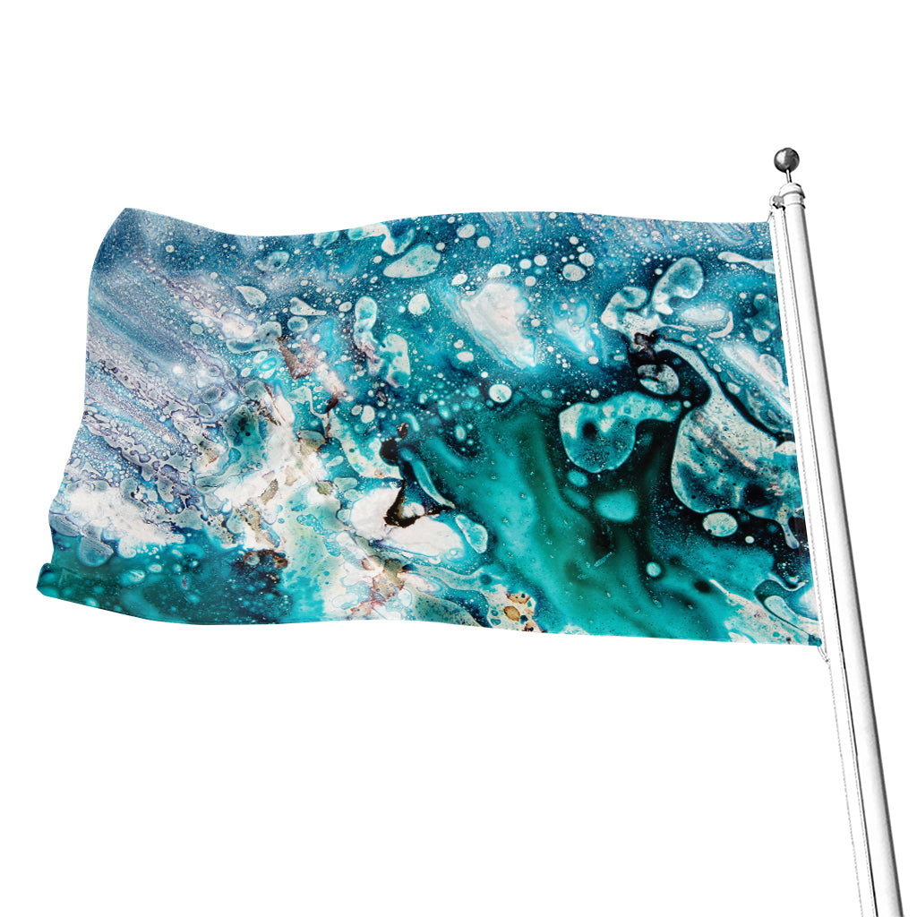 Blue Ocean Acid Melt Print Flag – GearFrost