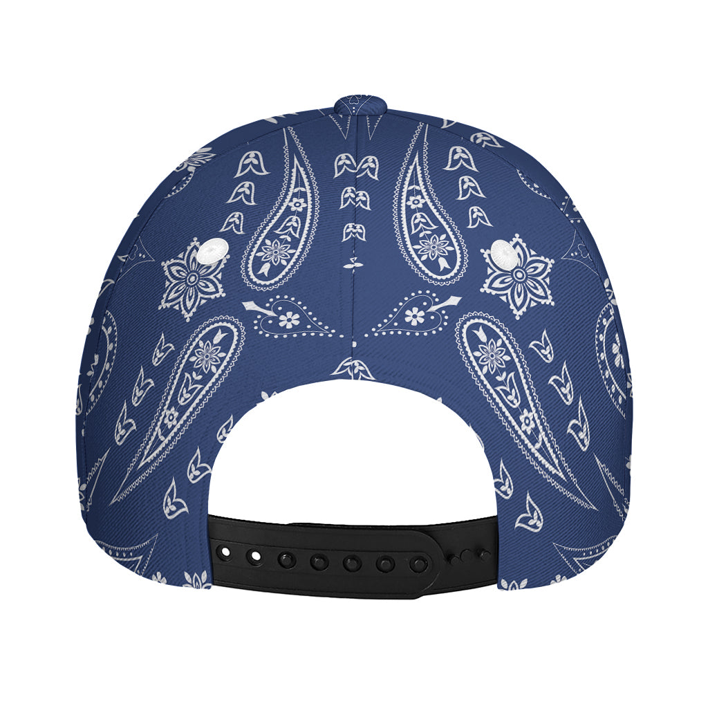 Blue Paisley Bandana Print Baseball Cap – GearFrost