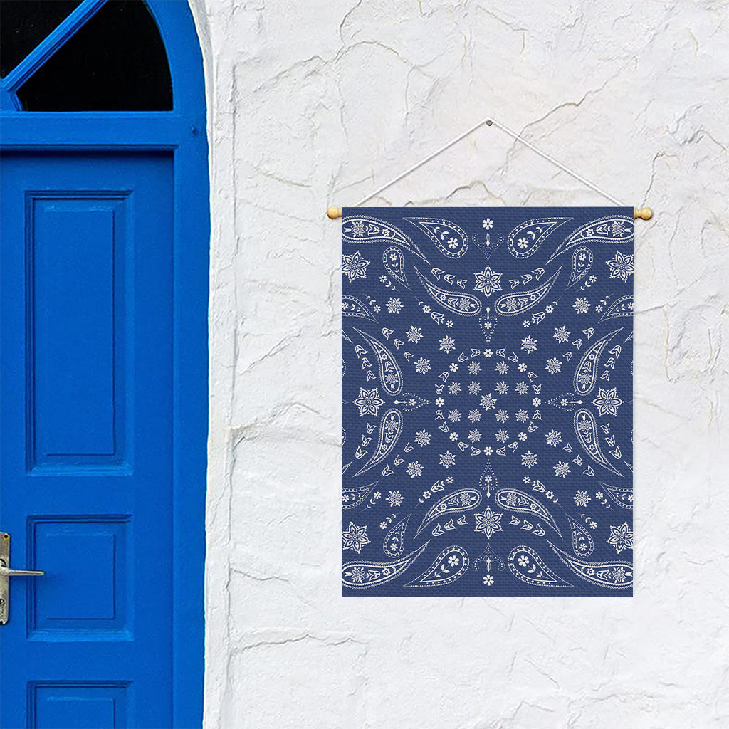 Blue Paisley Bandana Print Garden Flag – GearFrost