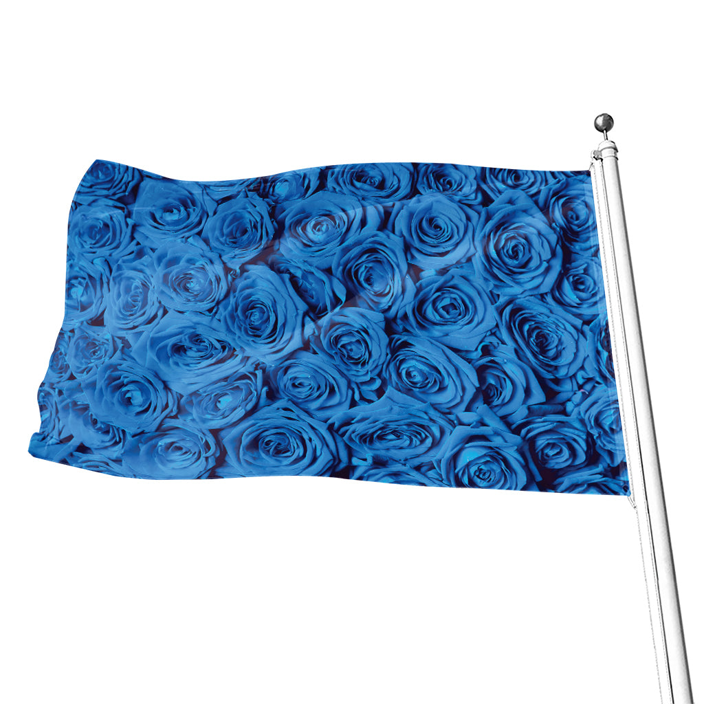 Blue Rose Print Flag – GearFrost