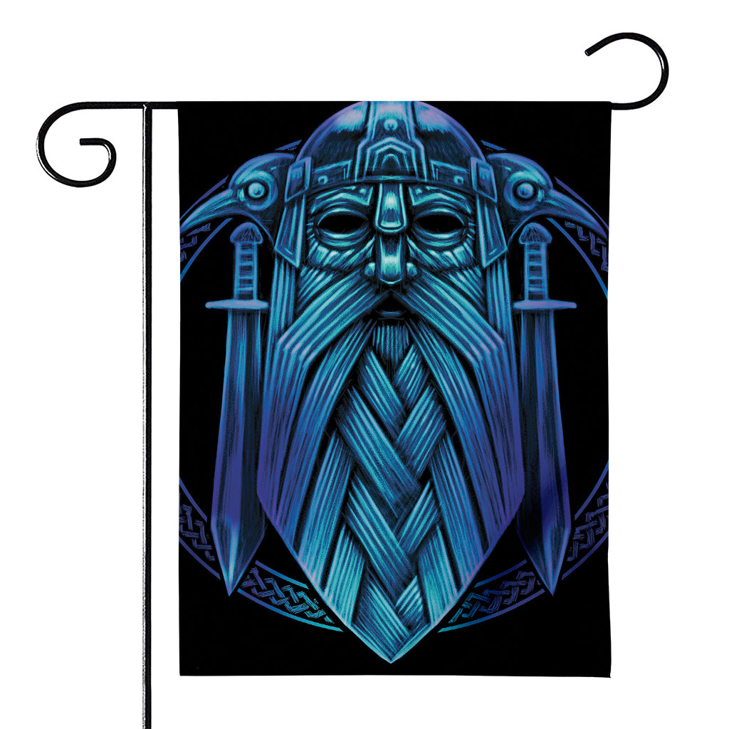 Blue Viking Norse God Odin Print House Flag – GearFrost