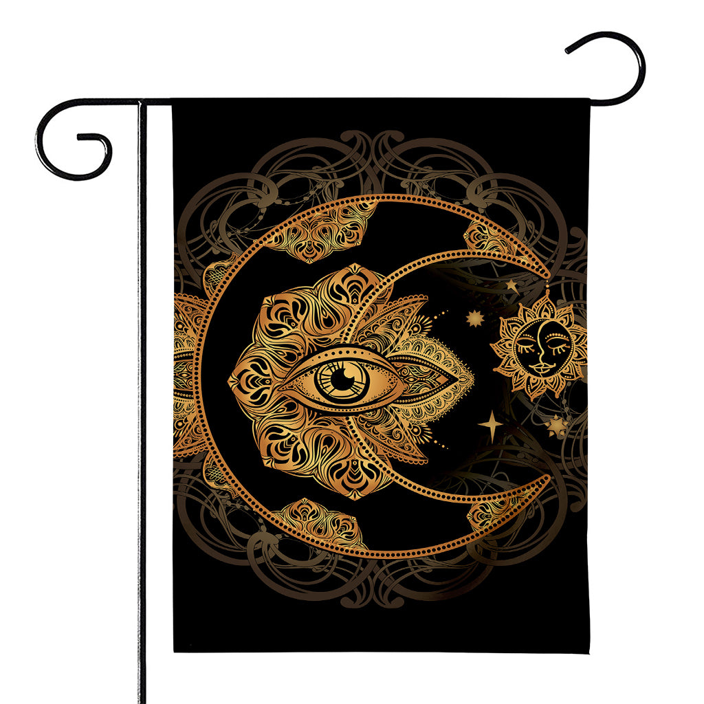Bohemian Sun And Moon Print House Flag – GearFrost
