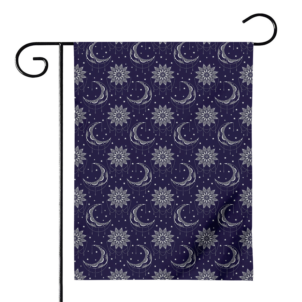 Boho Sun And Moon Pattern Print House Flag – GearFrost