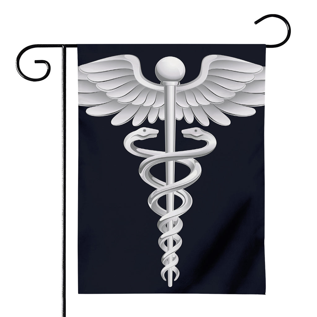 Caduceus Symbol Of Medicine Print House Flag – GearFrost