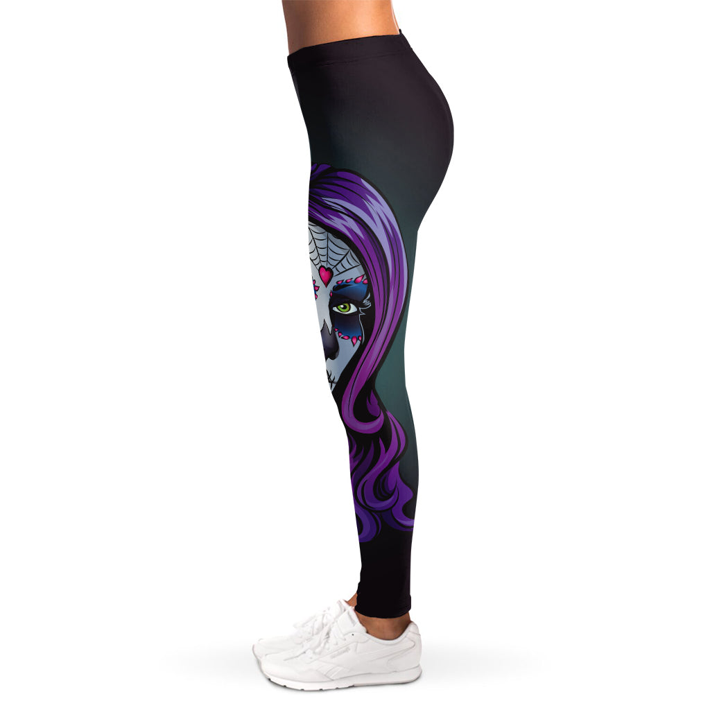 Calavera Girl Dia De Los Muertos Print Women's Leggings – GearFrost