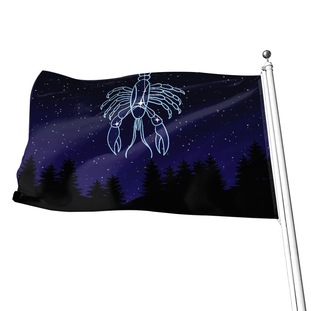 Cancer Constellation Print Flag – GearFrost