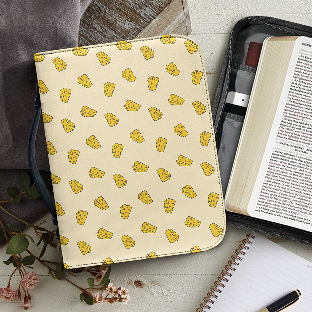 Cartoon Cheese Pattern Print Leather Bible Cover – GearFrost