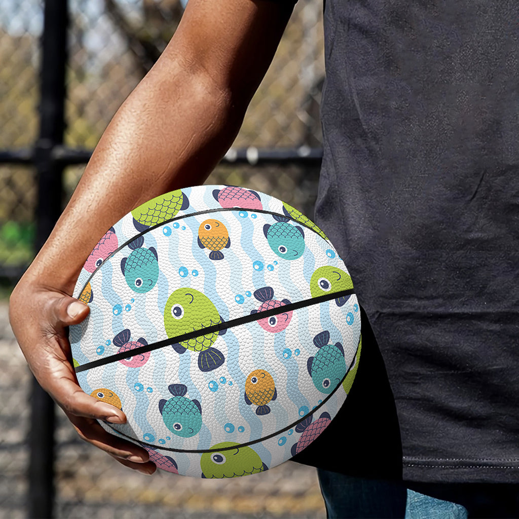 Cartoon Fish Pattern Print Basketball – GearFrost