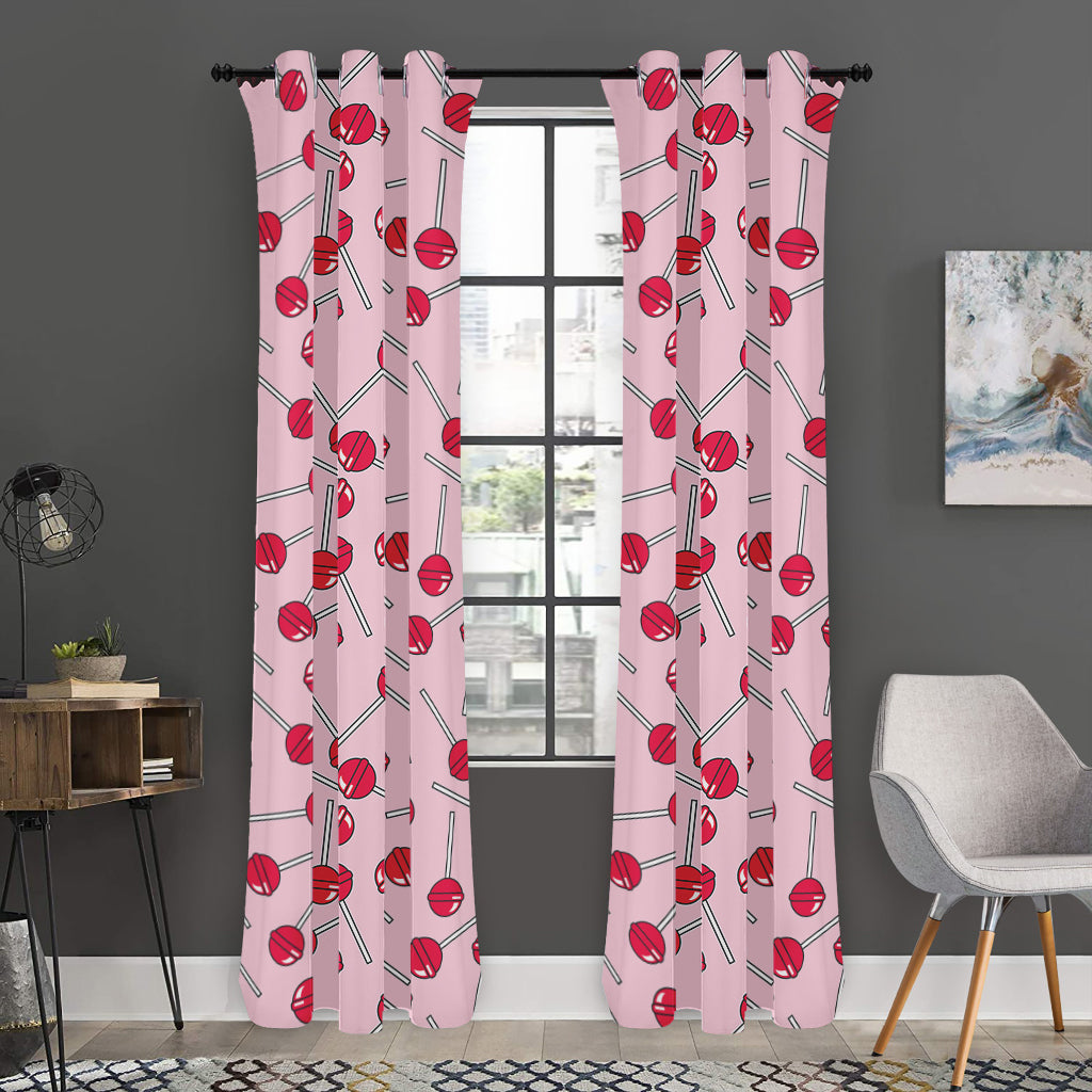 Cartoon Lollipop Pattern Print Grommet Curtain Panels – GearFrost